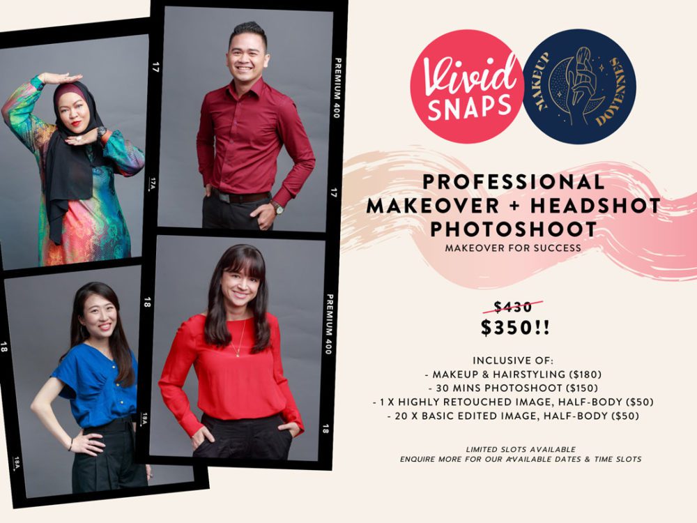 Full Package: Corporate Portrait, Makeup & Styling Services - Vivid Snaps Video Production