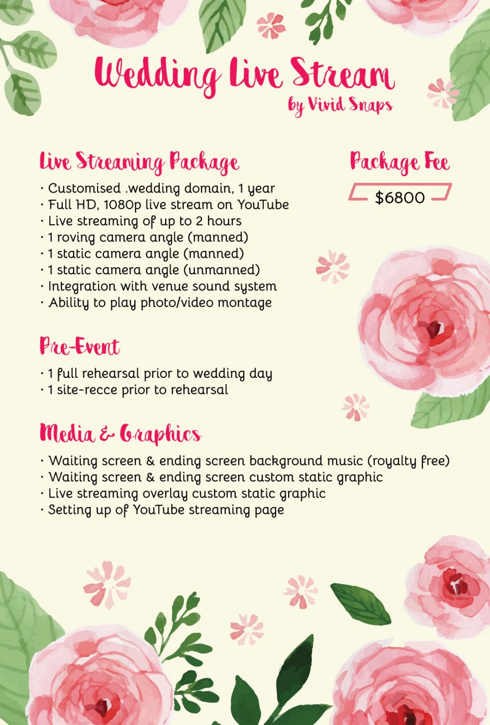 Professional Wedding Live Streaming in Singapore (With Pricing/Rate ...